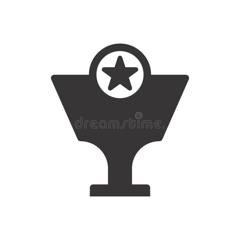 Champion Trophy Icon stock illustration. Illustration of star - 374316005