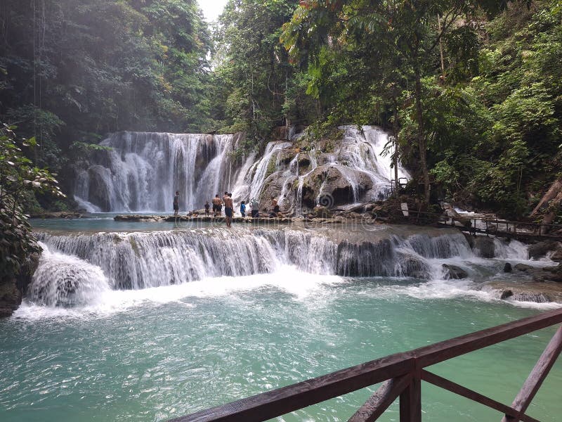 Champion Waterfall in Luwuk Indonesia Stock Image - Image of creek ...