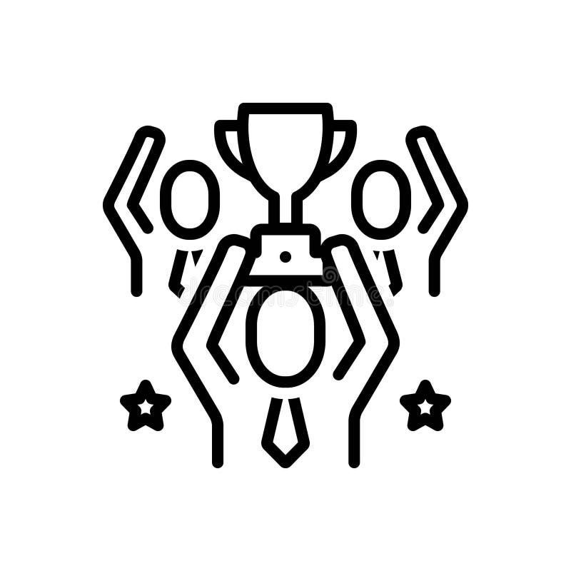 Champions Winner Golden Cup in the Hands with Copy Space. Generative AI ...