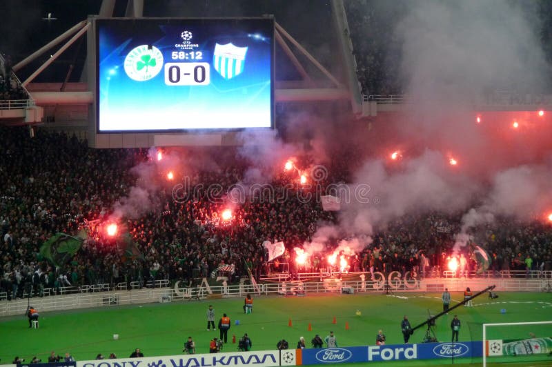 Champions League-Spiel redaktionelles bild. Bild von spiel - 7580955