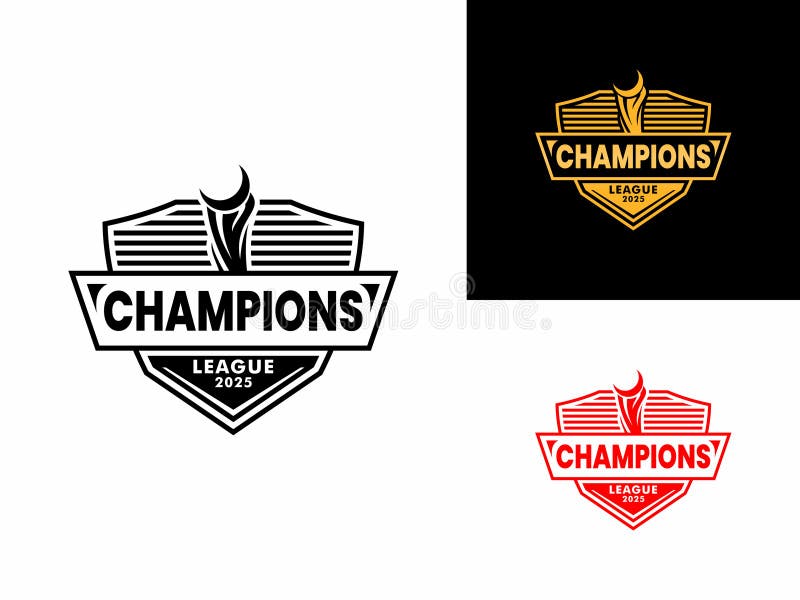Champions Logo Emblem. Trophy Champions League Logo Design Vector ...
