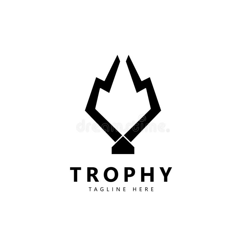 Champions Trophy for Winner Award Logo Design Inspiration. Stock Vector ...