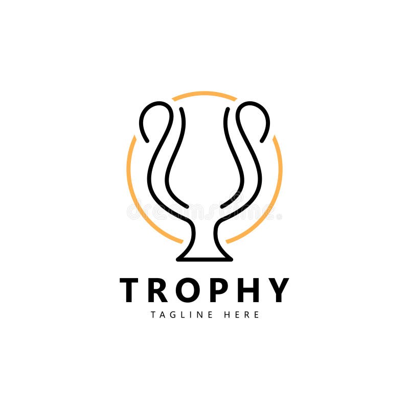 Champions Trophy for Winner Award Logo Design Inspiration. Stock Vector ...
