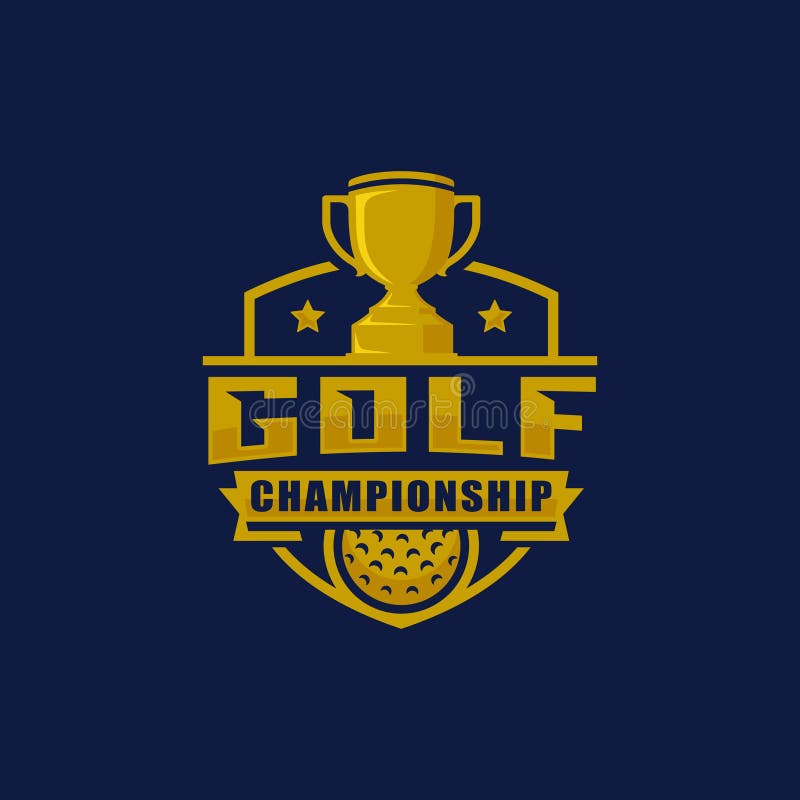 Golf Championship Logo Design Stock Vector - Illustration of equipment ...