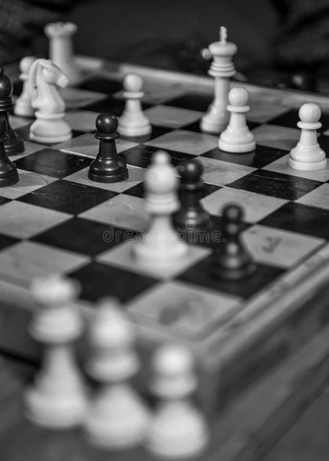 Championship Chess Tournament. Chess Board. we Play Chess Stock Photo ...