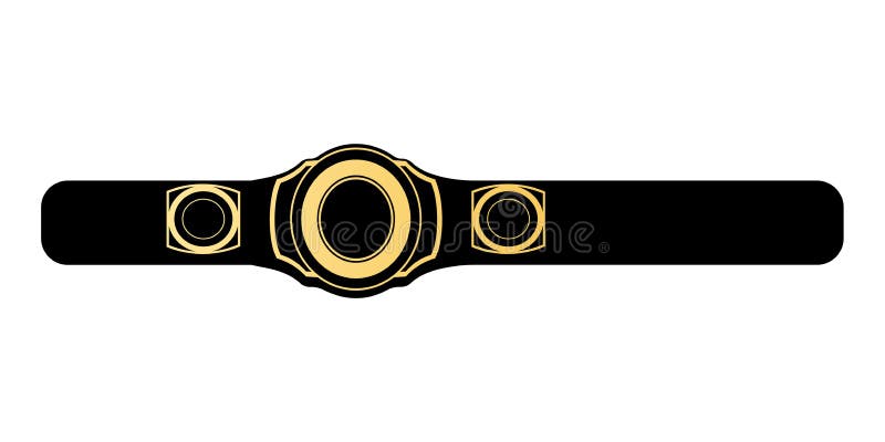 Championship Title Belt Vector Illustration Stock Vector - Illustration ...