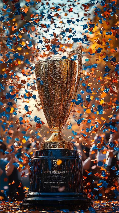 Championship Trophy Celebration Outdoors Stock Image - Image of triumph ...