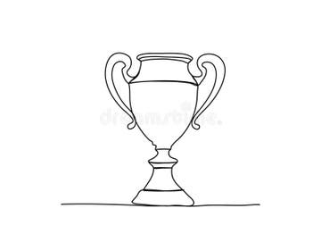 Trophy One Line Drawing Stock Illustrations – 853 Trophy One Line ...