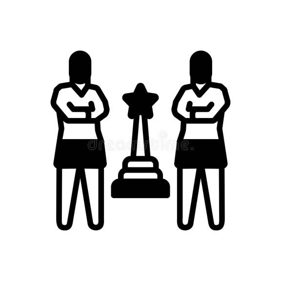 Black Solid Icon for Championships, Winner and Conqueror Stock ...