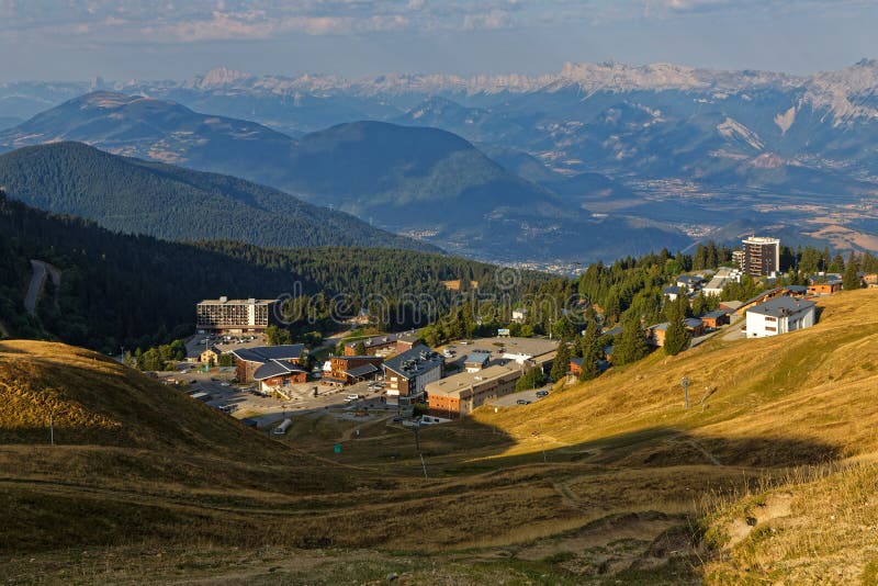 Le Recoin, Chamrousse Mountain Resort Stock Photo - Image of visit ...