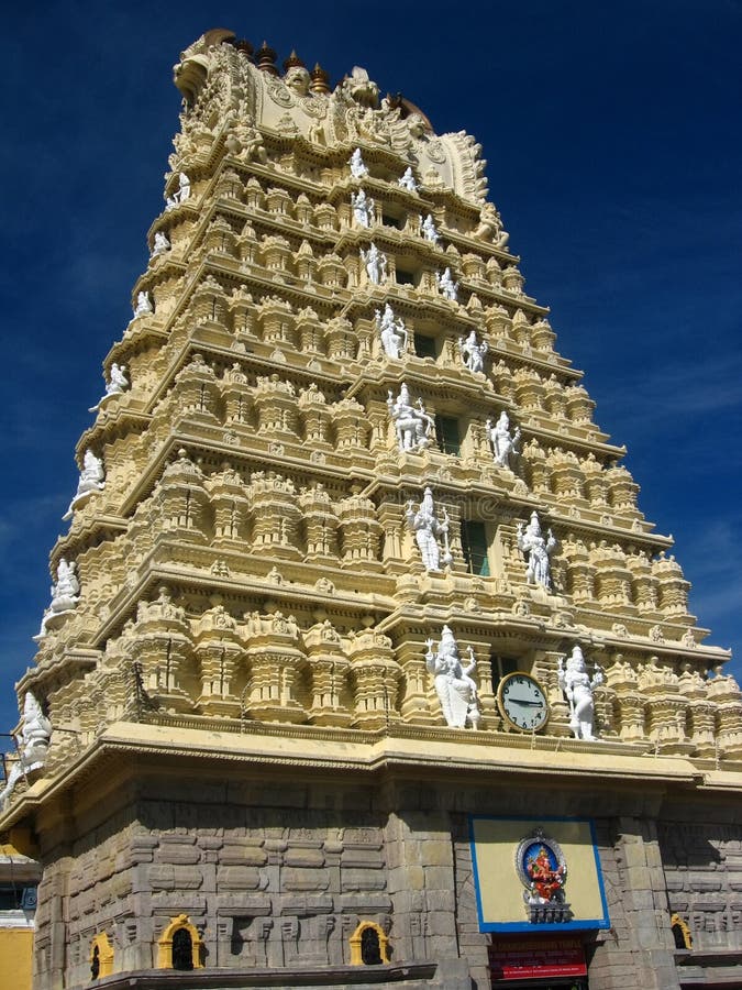 Chamundi Temple Architecture Stock Photo - Image of exotic, beautiful ...