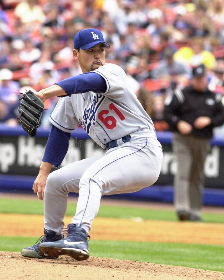 Chan Ho Park Los Angeles Dodgers Imagem Editorial - Imagem de monte ...