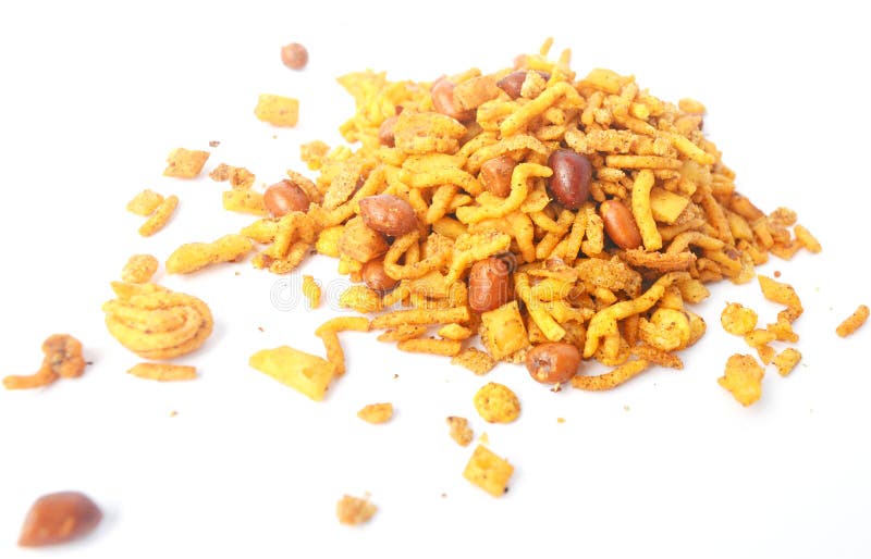 Chanachur image stock. Image of mélange, nouilles, maïs - 28634527