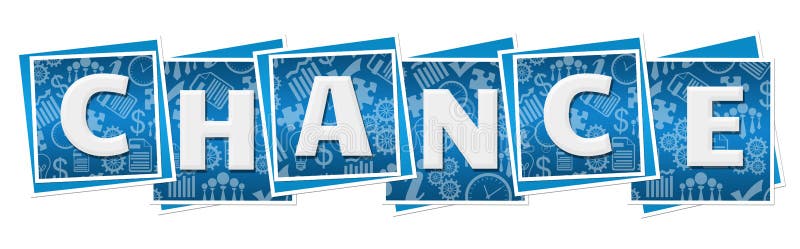 Chance Business Texture Blocks Blue Stock Illustration - Illustration ...