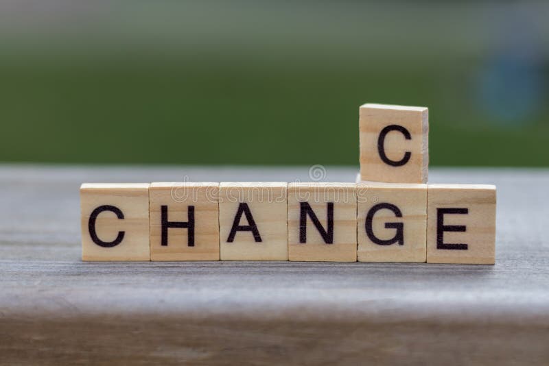 Chance or Change Personal Development, Career, Hope Concept Stock Image ...