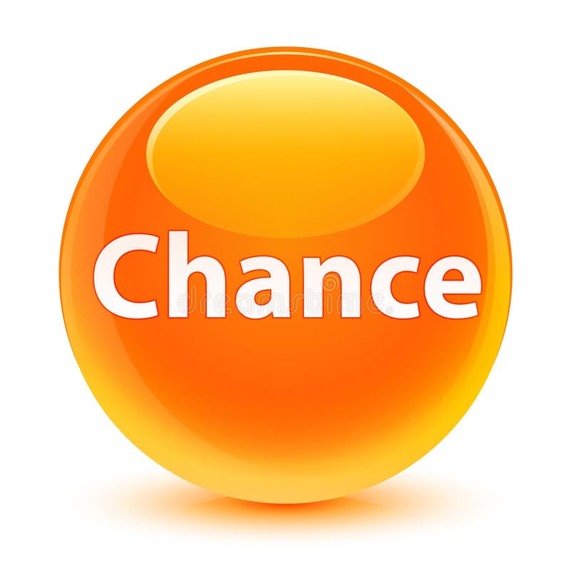 Chance Glassy Green Round Button Stock Illustration - Illustration of ...