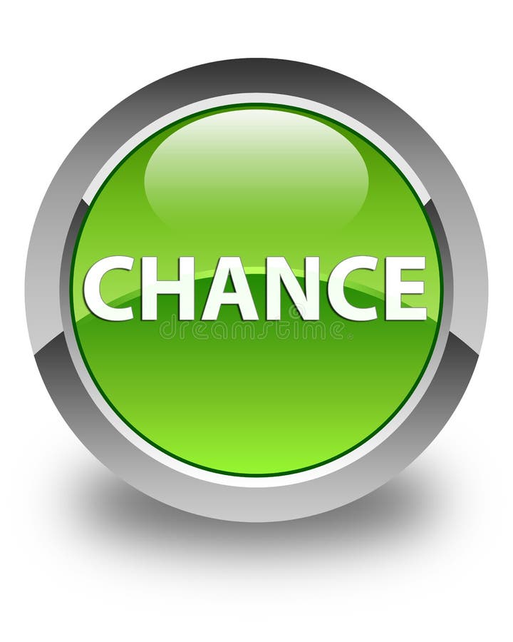 Chance green square button stock illustration. Illustration of square ...