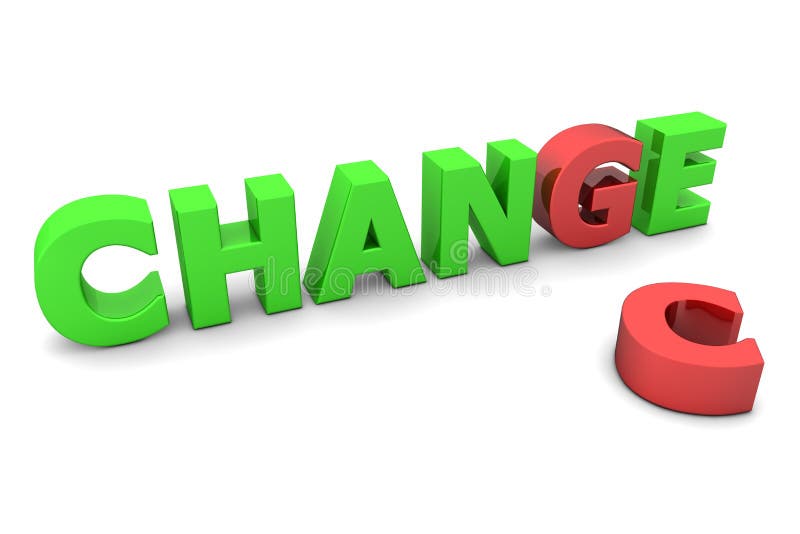 Change and chance stock illustration. Illustration of concept - 46328856