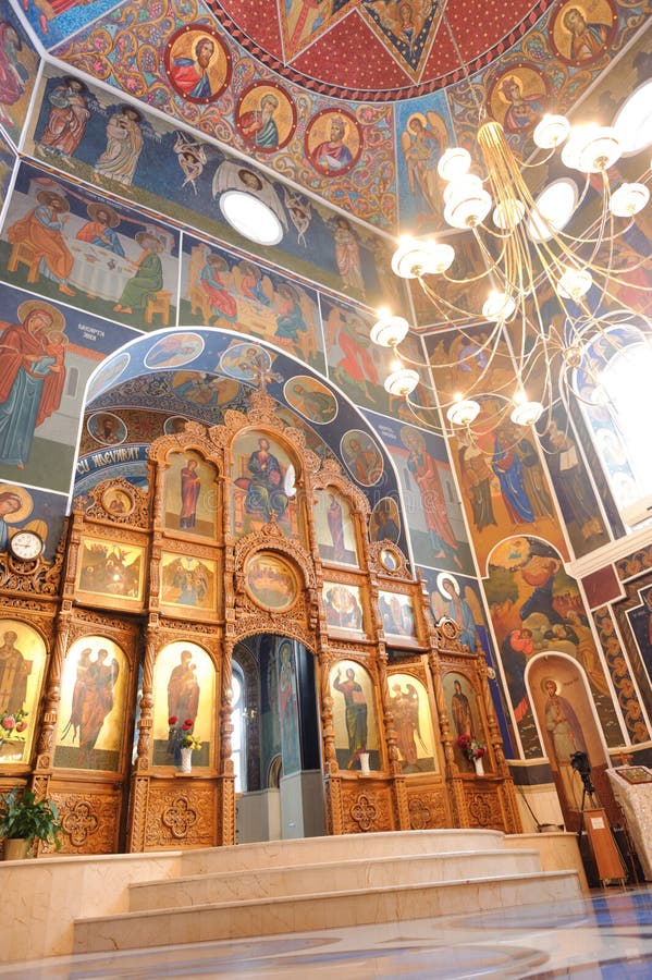 Chancel with Icons stock photo. Image of shiny, church - 37452082