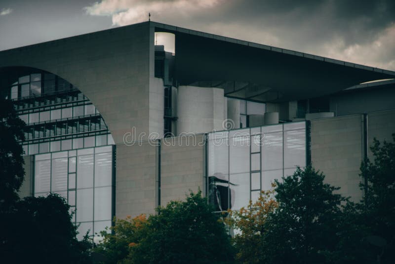 Chancellory Building Berlin, Germany Stock Photo - Image of chancelor ...