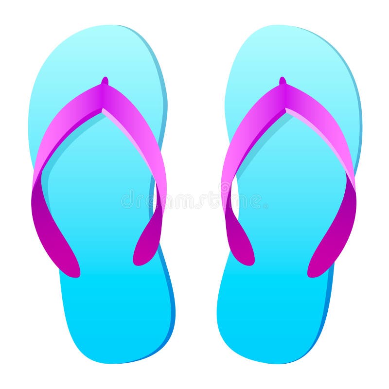 Chancletas ilustración del vector. Ilustración de calzado - 36987802