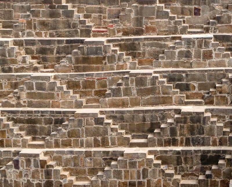 Chand Baori Stepwell, Jaipur, Rajasthan, India Stock Image - Image of ...