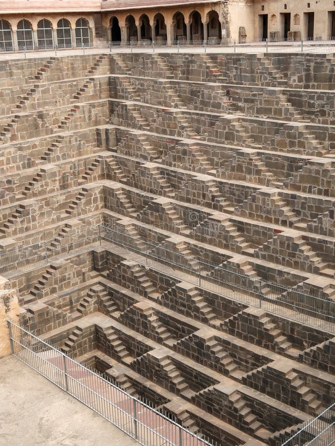 Chand Baori Stepwell, Jaipur, Rajasthan, India Stock Image - Image of ...
