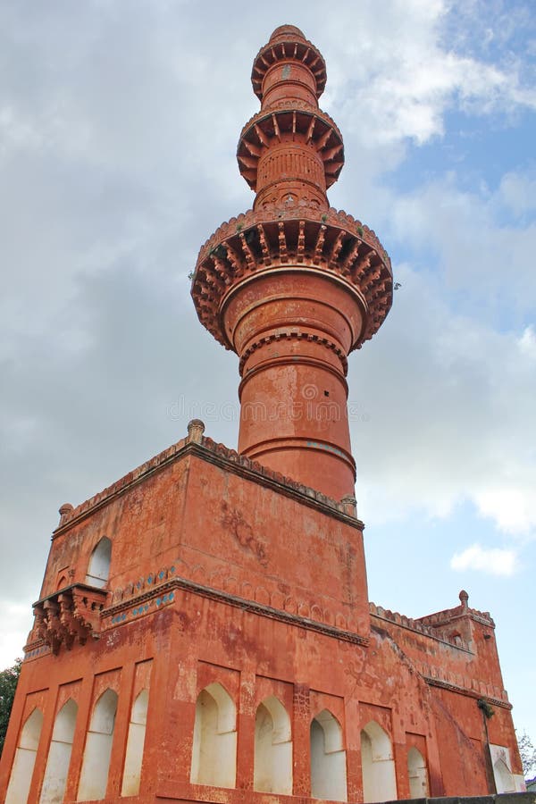 Chand Minar an Daulatabad Fort Im Maharashtra Indien Stockbild - Bild ...