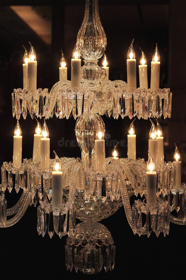Candles chandelier stock image. Image of glowing, chandelier - 5418923