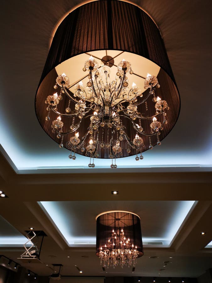 Large chandelier stock photo. Image of inside, lights - 80334288