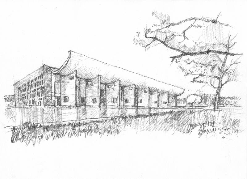 Chandigarh Legislative Assembly Building Stock Illustration ...