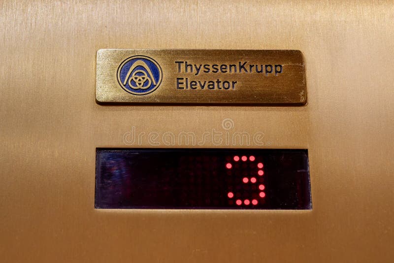 ThyssenKrupp Elevator Isbnow TK Elevator Editorial Stock Photo - Image ...