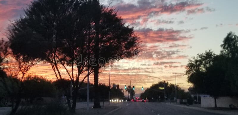 Chandler Sunset stock image. Image of chandler, clouds - 162886591