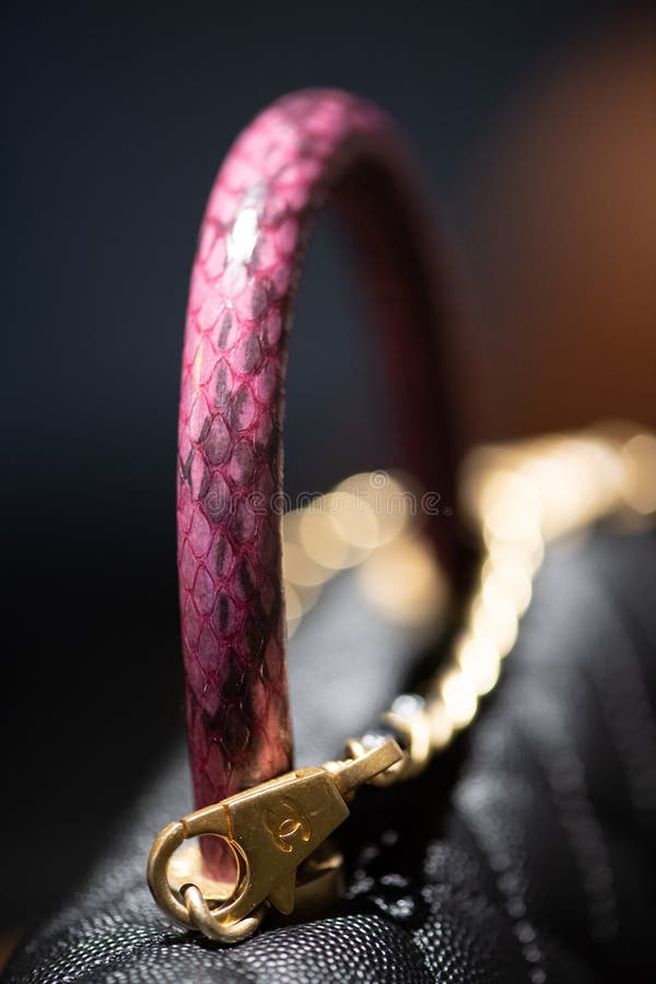 Authentic Chanel Bag Handle and Chain Detail Editorial Image - Image of ...