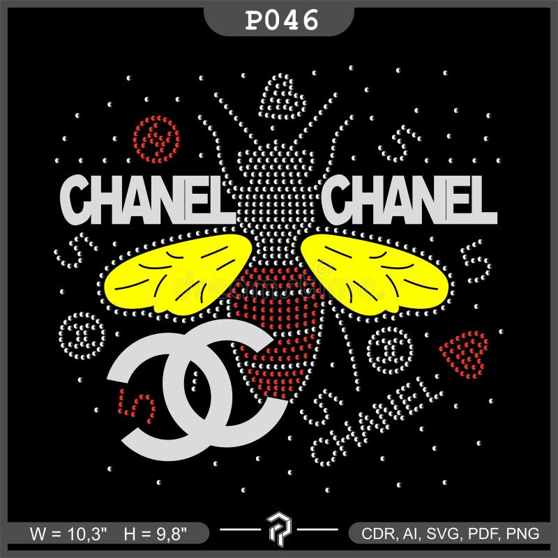 Chanel Brand Logo Background with Gold Metal Effect Editorial Stock ...