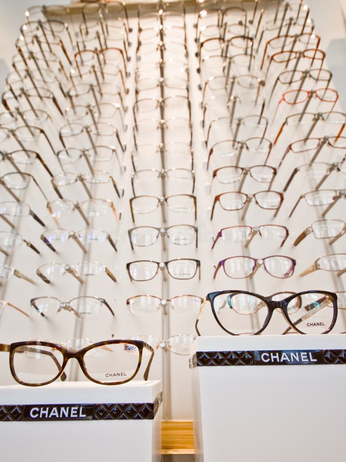 Chanel Eyeglasses Frames on Display Editorial Stock Image - Image of ...