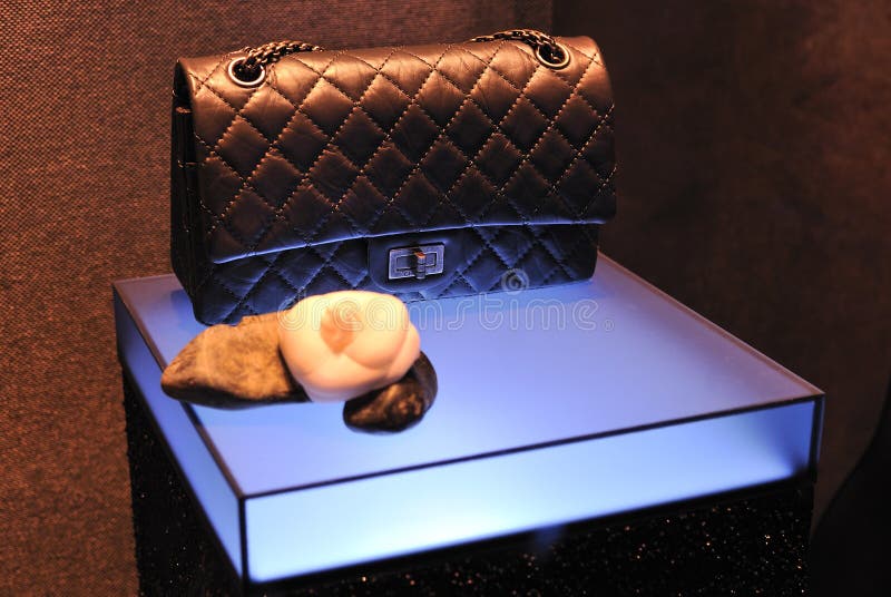 Chanel Handbag in Window Showcase Editorial Image - Image of style ...