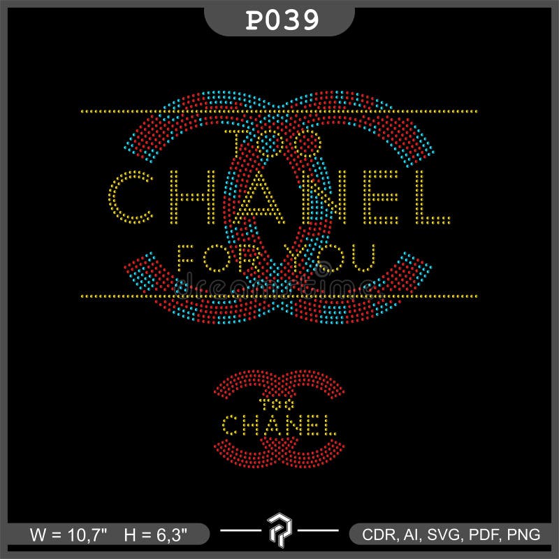 Chanel Brand Logo Background with Gold Metal Effect Editorial Stock ...