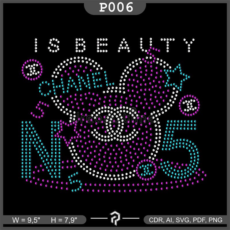 CHANEL Rhinestones Pattern. RHINESTONES DESIGN Editorial Stock Image ...