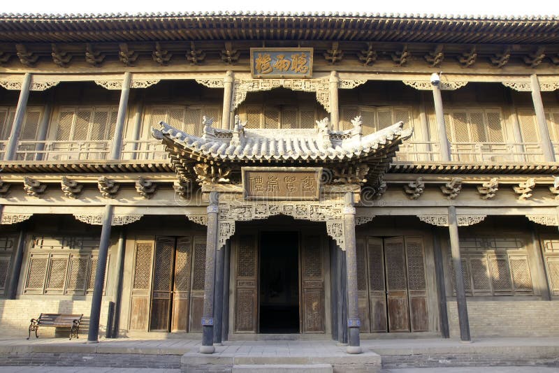 Chang S Manor Park Scene. Chinese Ancient House Building. Stock Photo ...