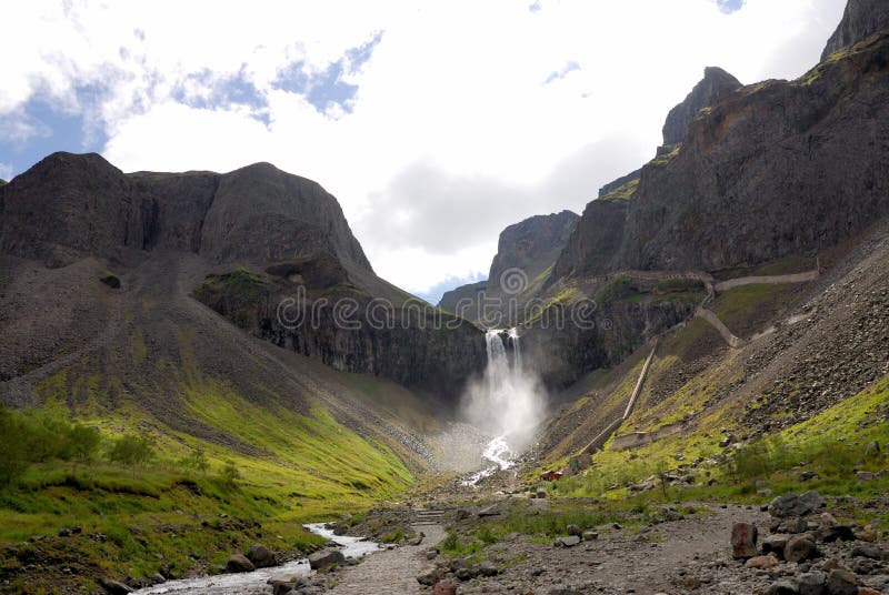 Changbai Waterfall stock photo. Image of changbai, baitoushan - 6306398