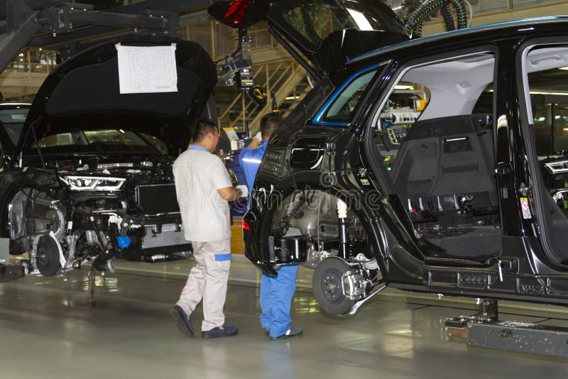 Audi Manufacturing Assembly Line in China Editorial Stock Image - Image ...