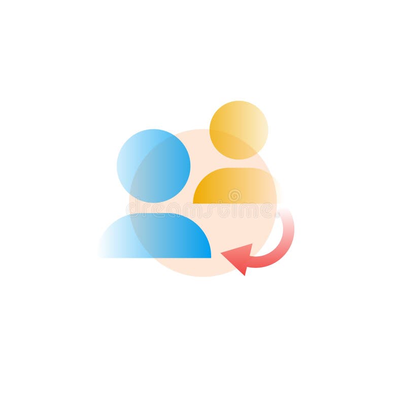 Change Account. Vector Icon in Gradient Style Stock Vector ...