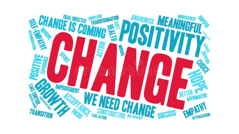 Change animated word cloud stock video. Video of hope - 207940147