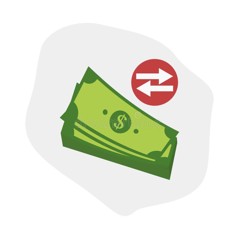 Change Banknotes, Cash, Dollars. Flow Money Vector Stock Vector ...