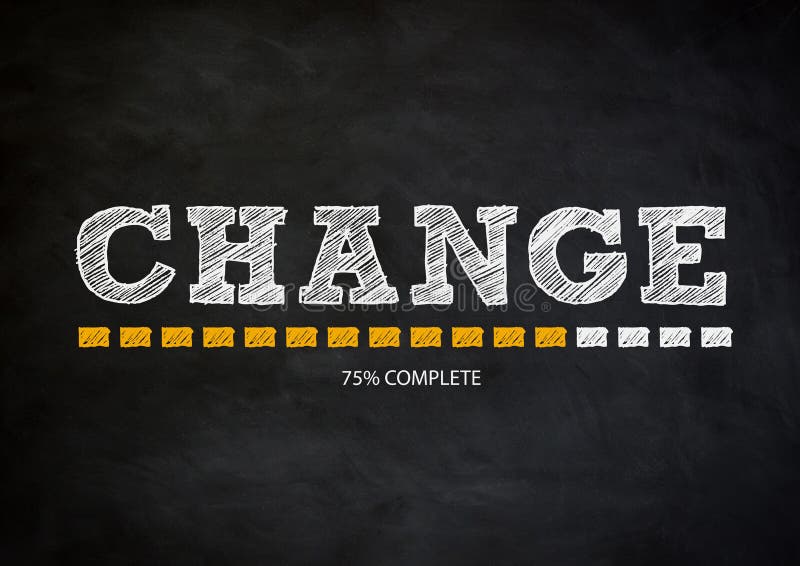 CHANGE stock illustration. Illustration of action, slogan - 52045933