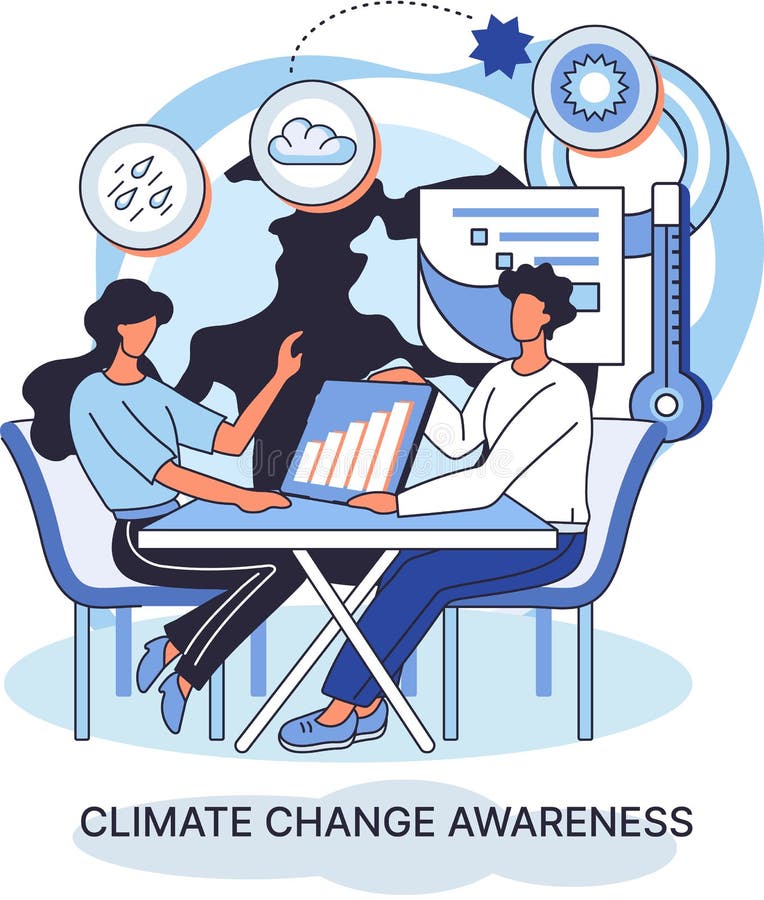 Change Climate Awareness Metaphor, Saving Planet, World Environment Day ...
