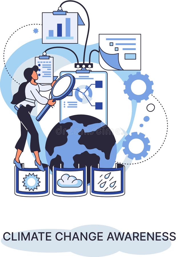 Climate Change Awareness Clipart