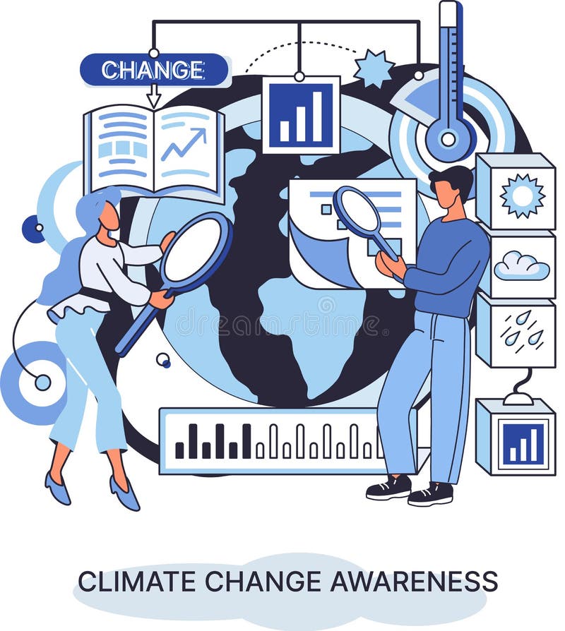 Change Climate Awareness Metaphor, Saving Planet, World Environment Day ...