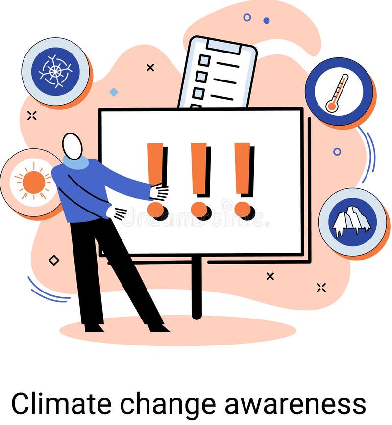 Change Climate Awareness Metaphor, Saving Planet, World Environment Day ...